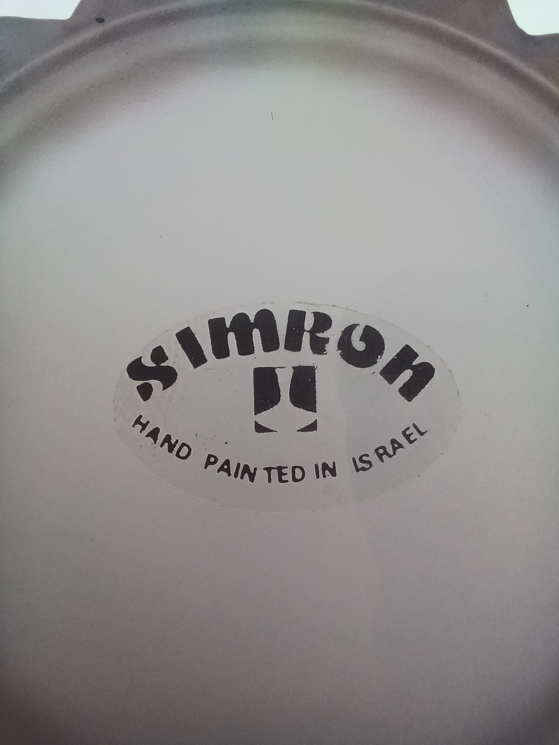 Simron Israel Hand Painted Satin Glass Covered Dish - Etsy