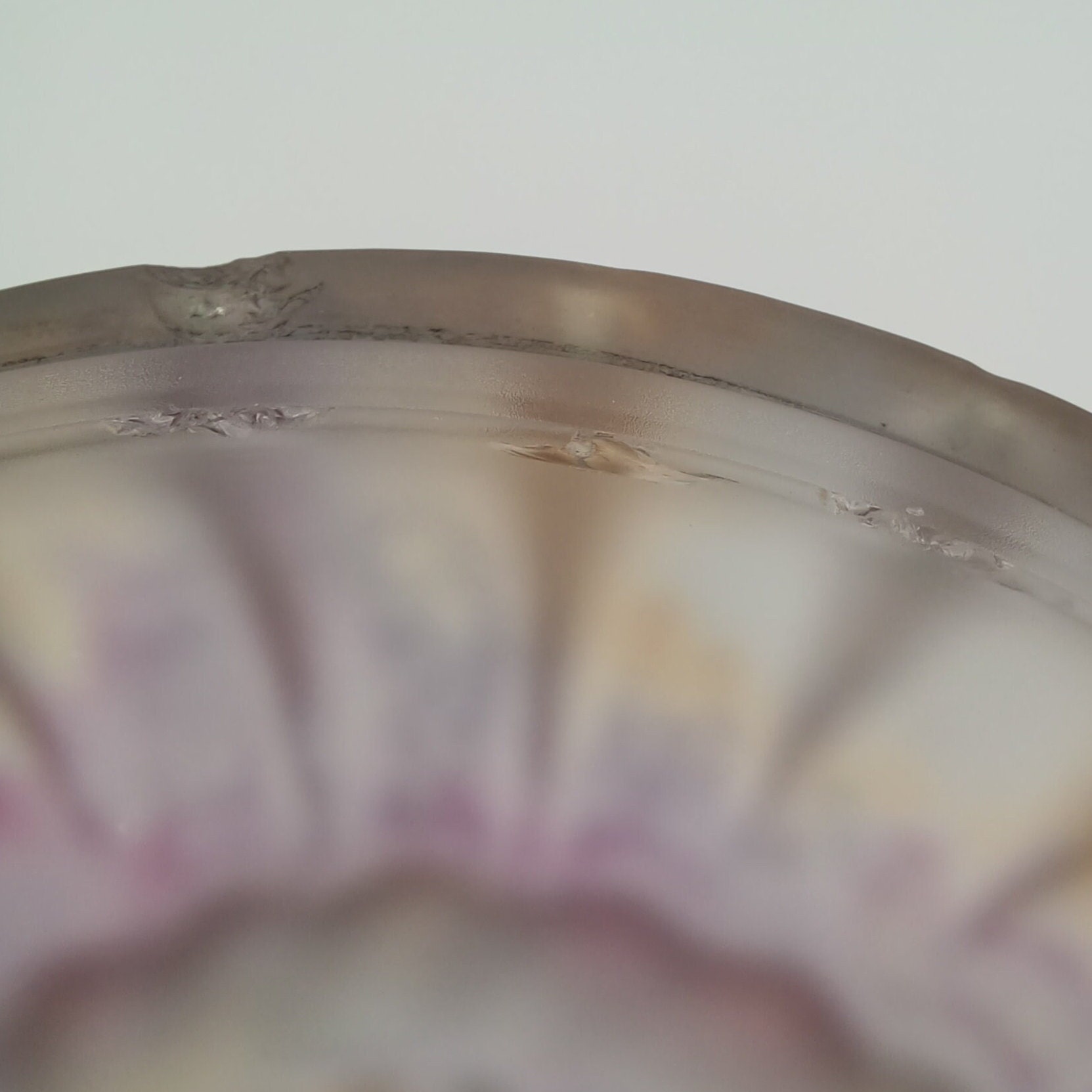 Simron Israel Hand Painted Satin Glass Covered Dish - Etsy Australia