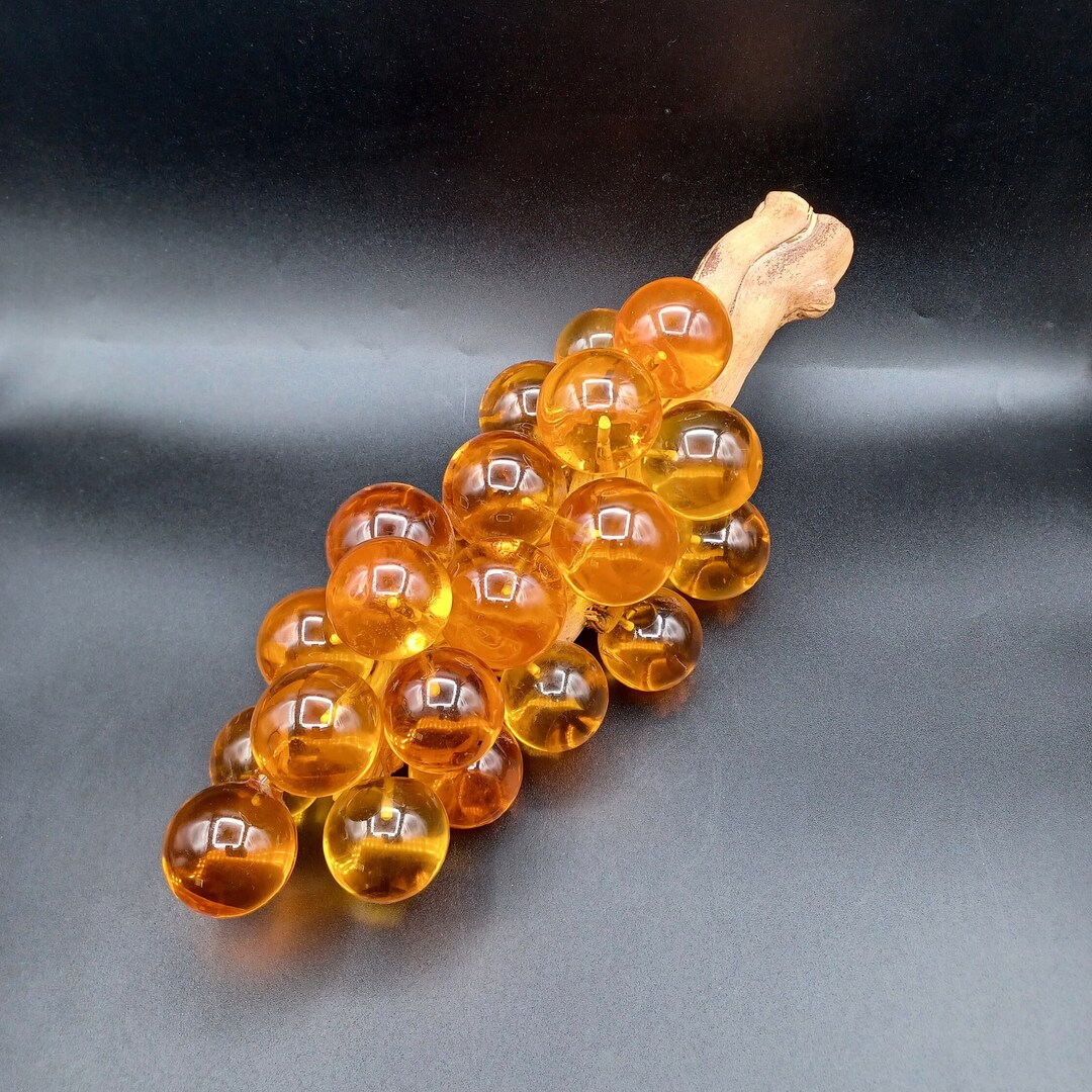 Giant Lucite Grape Cluster With Driftwood Stem - Etsy