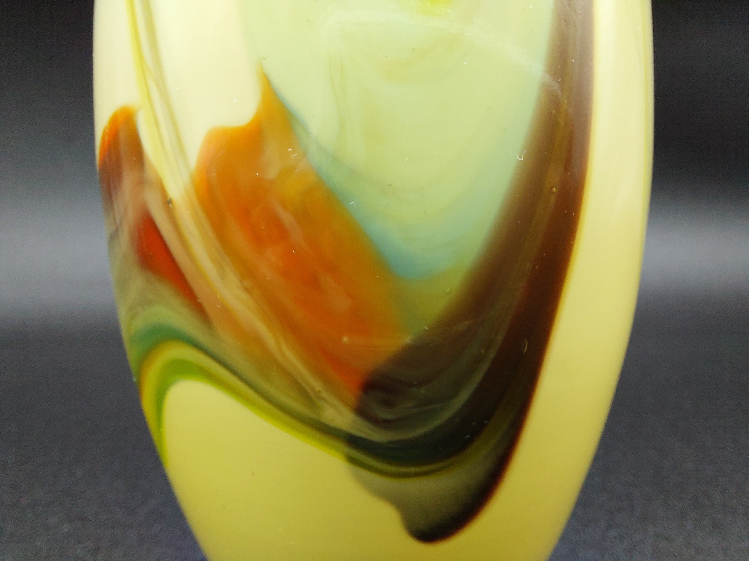 Chinese Dalian Snowflake Art Glass Vase - Etsy