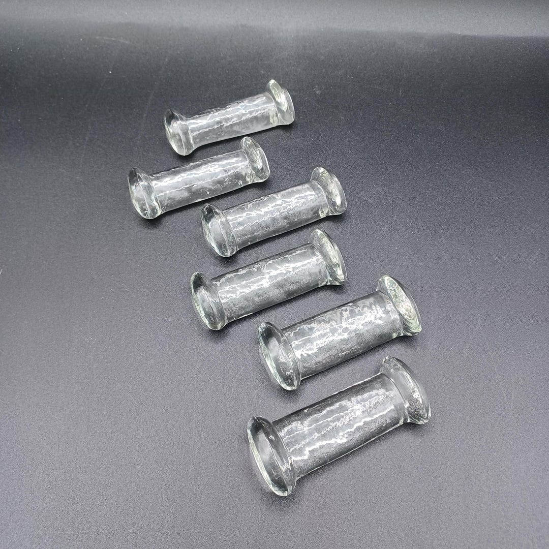 Vintage Clear Textured Glass Knife Rests, Set/6 - Etsy
