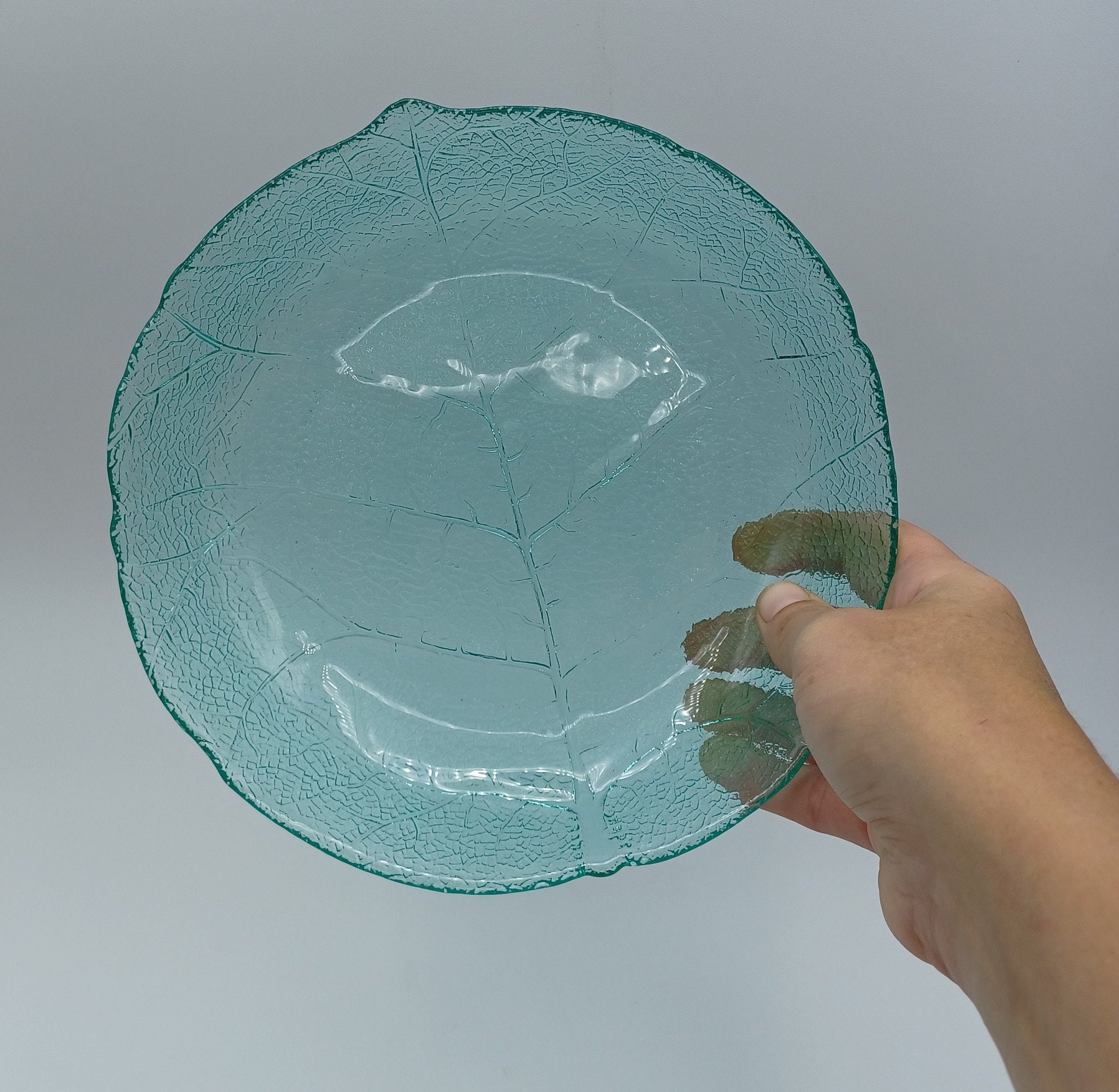 Arcoroc France Turquoise Aspen Leaf Dinnerware - Etsy