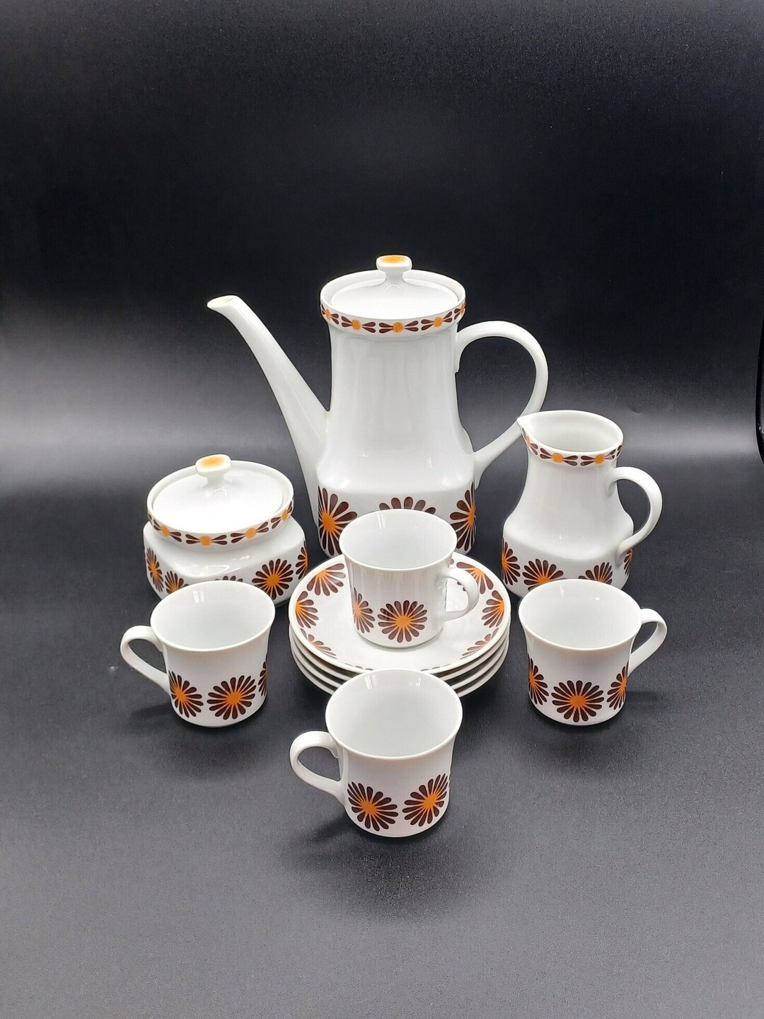 Thun of Czechoslovakia Retro Daisy 13 Pc. Tea Set - Etsy
