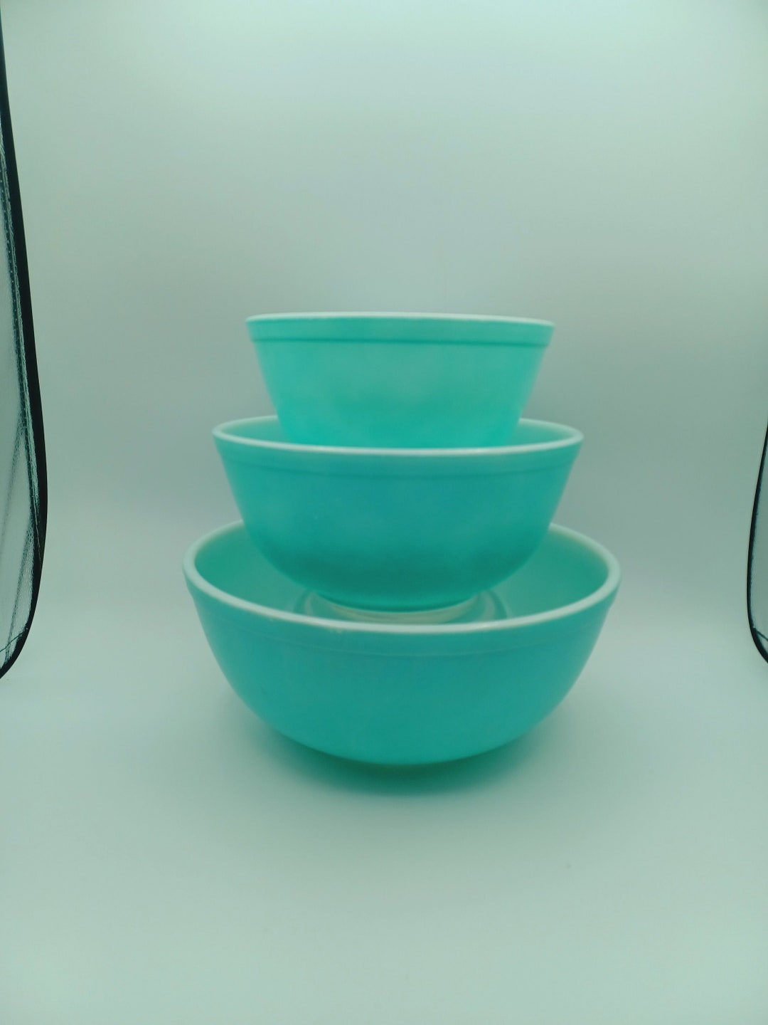 Pyrex Robin's Egg Blue Nesting Bowls, Set of 3 - Etsy