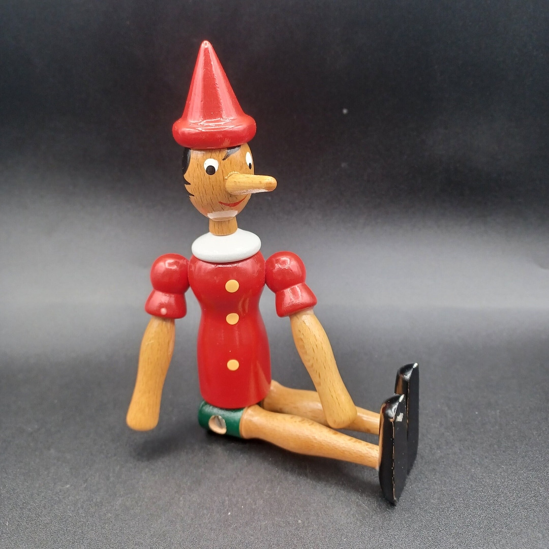 Italian Articulated Wooden Pinocchio Toy - Etsy