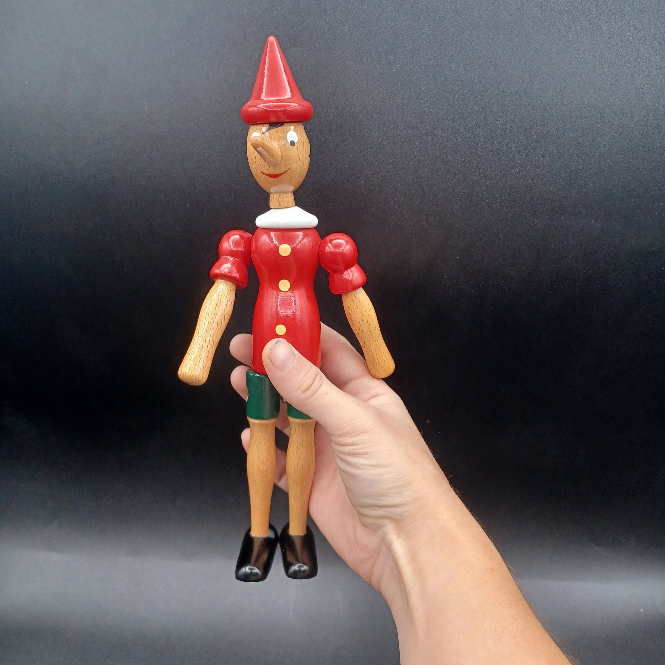 Italian Articulated Wooden Pinocchio Toy - Etsy