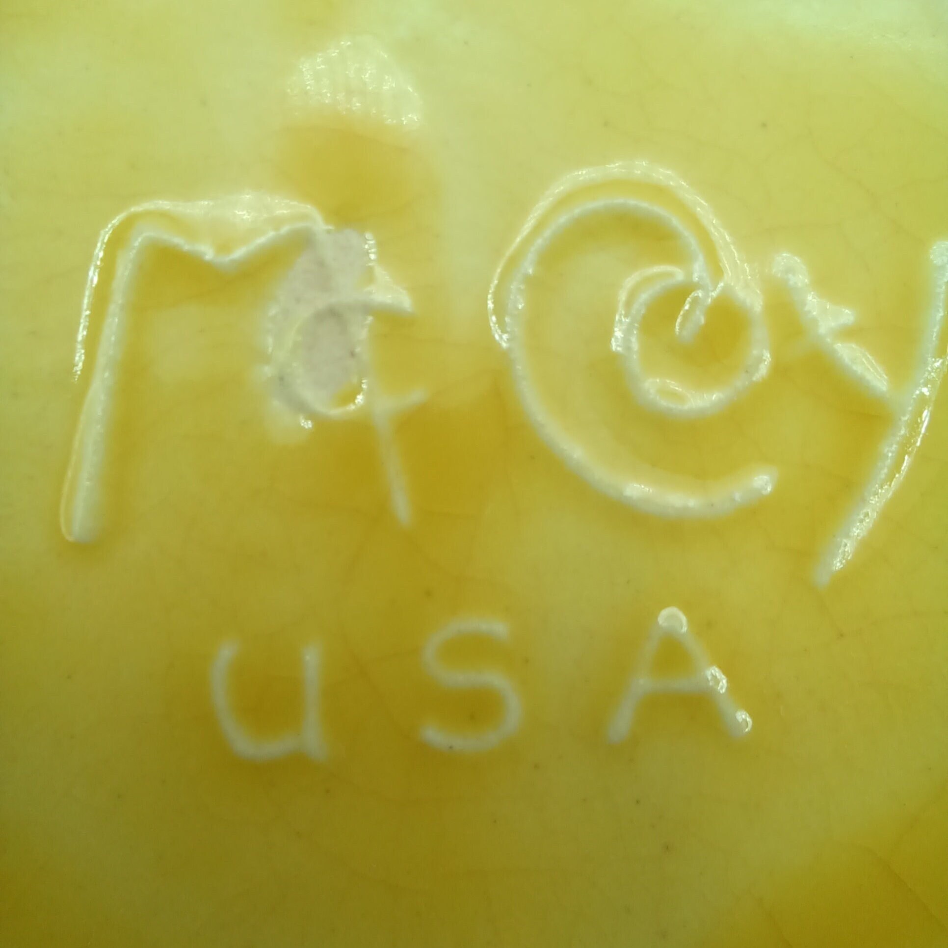 Mccoy Yellow Greek Key and Dot Pottery Planter - Etsy