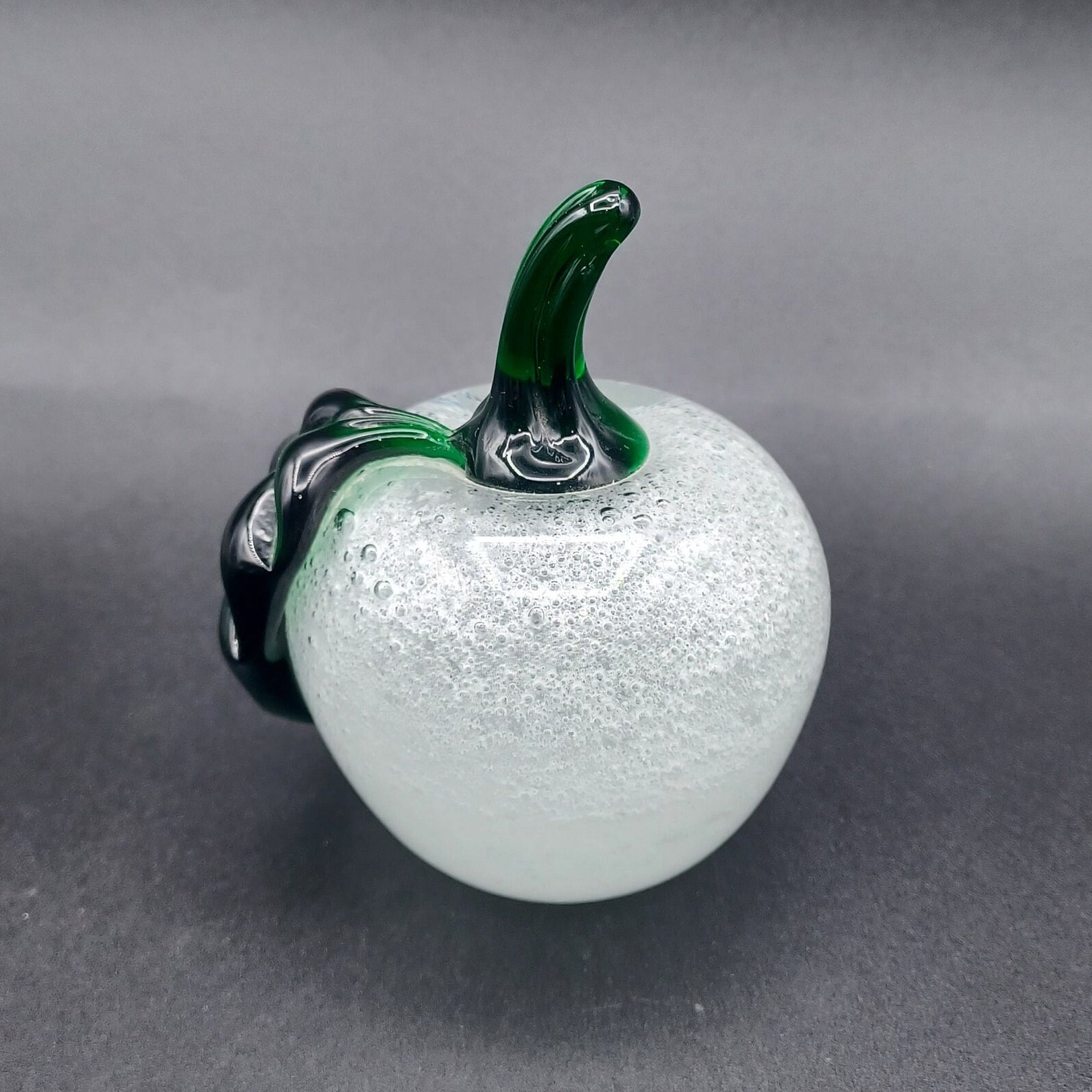 Hand Blown Apple Art Glass Paperweight - Etsy