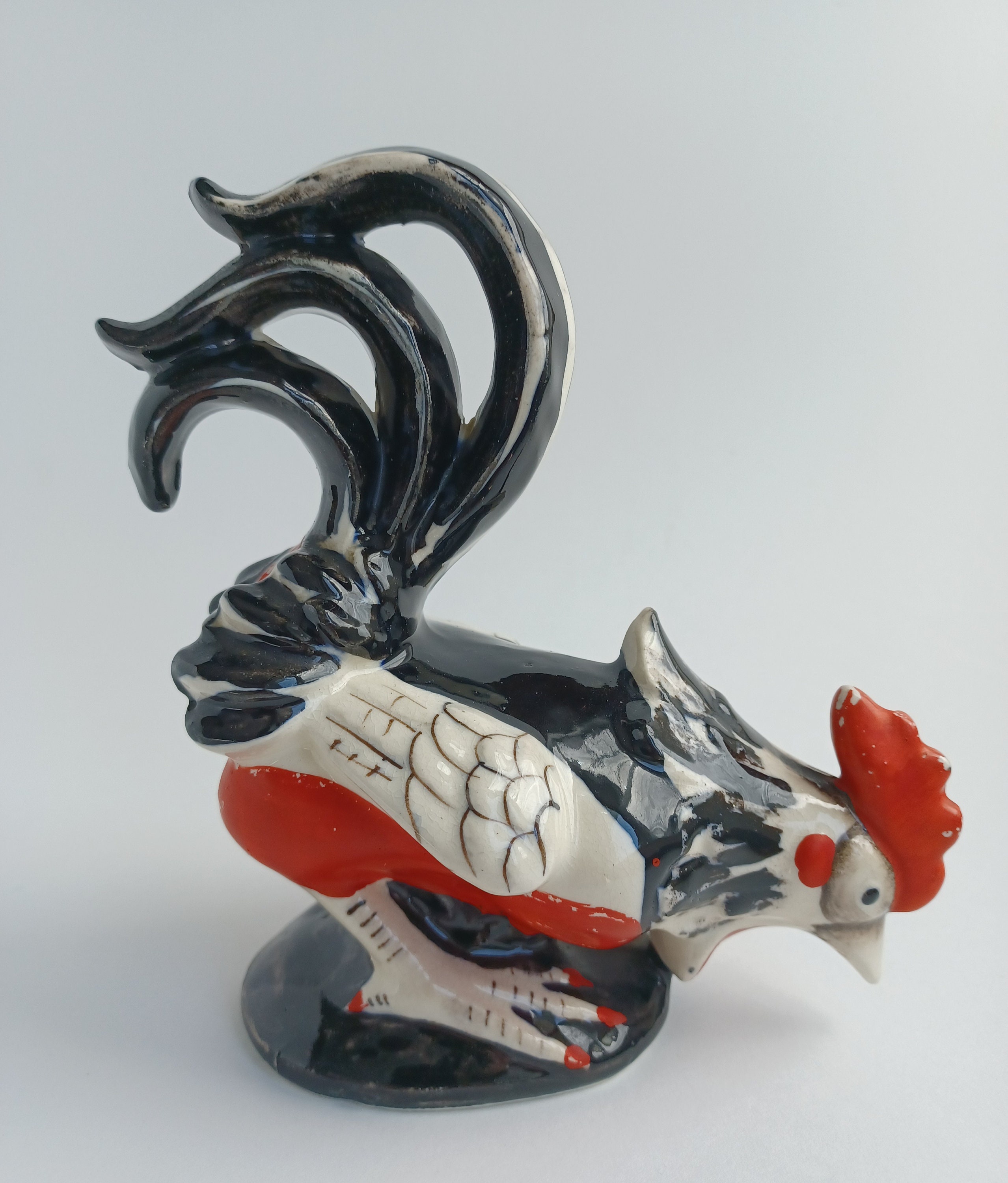 Ceramic Rooster Figurines, Vintage Rooster Decor - Etsy