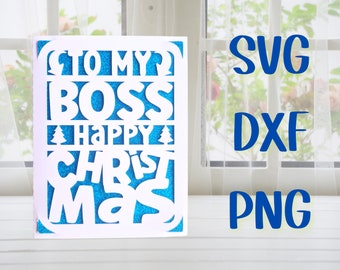 Boss Christmas Svg - Etsy