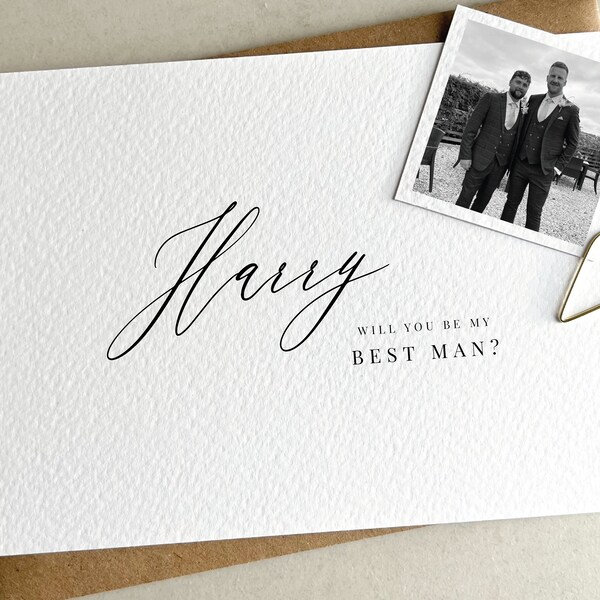 Best Man Card - Etsy UK