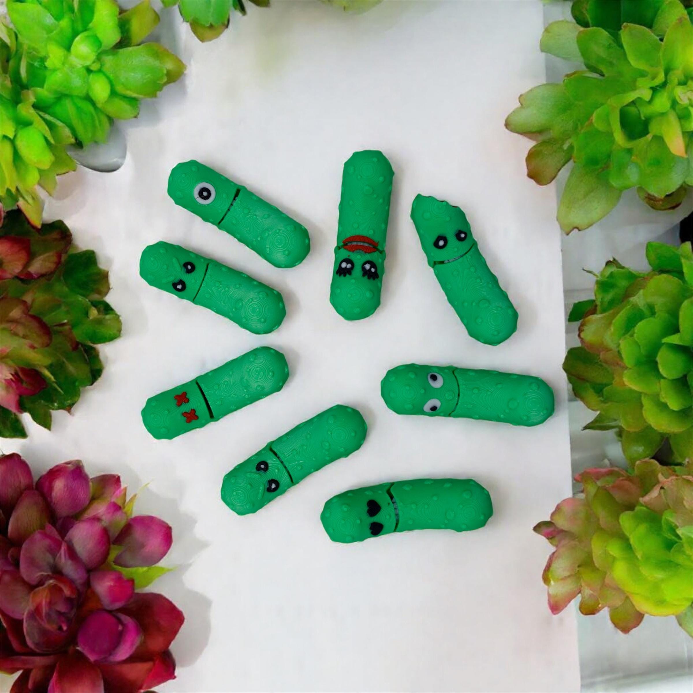 Articulated Pickle Fidget Toy, Desk Stress Toy, Pickle Lover, 3D ...