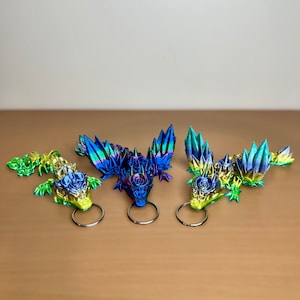 3D Printed Baby Dragon Fidget Toys, Articulated Dragons, Dragon Tadling ...