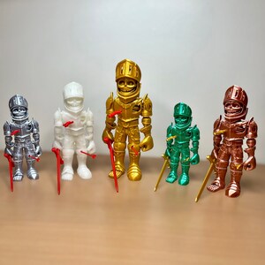 3D Printed Flexi Skeleton Knight With Face Shield, Articulated Skeleton ...