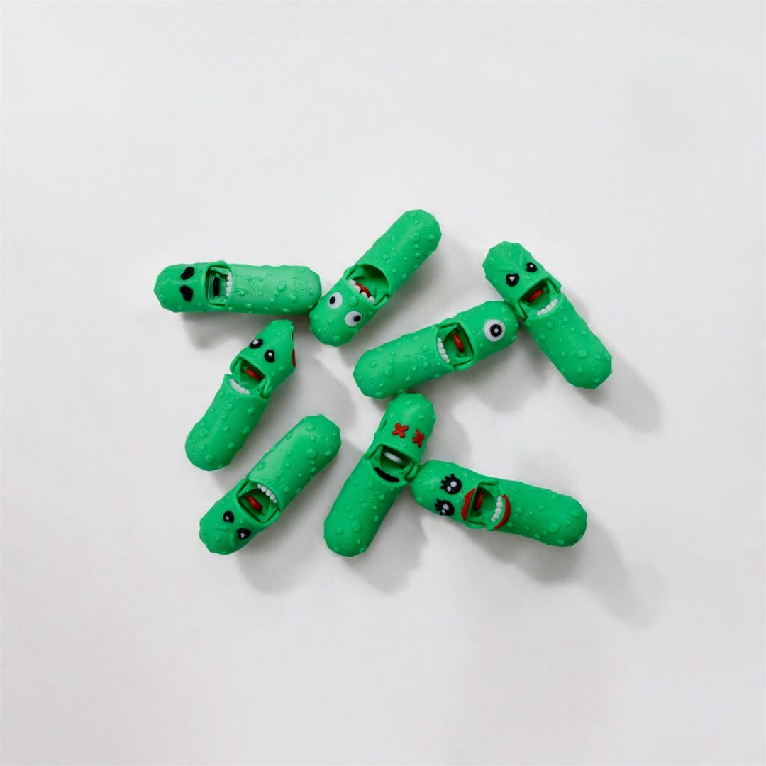 Articulated Pickle Fidget Toy, Desk Stress Toy, Pickle Lover, 3D ...