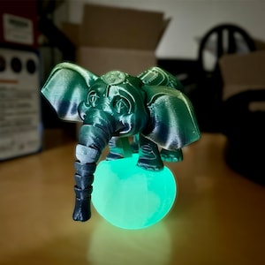 3D Printed Flexi Elephant Fidget Toy, Articulated Elephant Toy ...