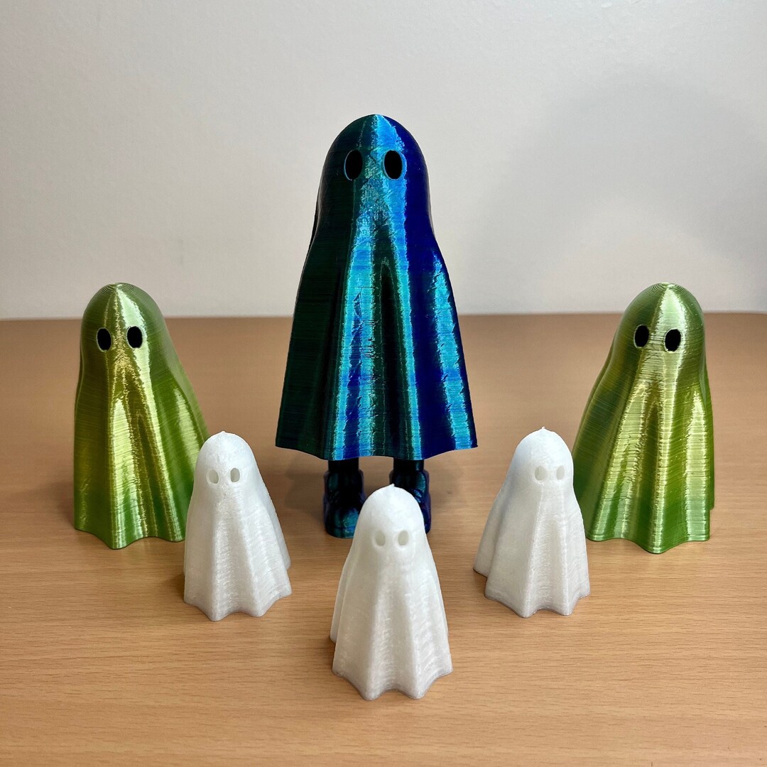 Spooky Halloween Decor, Articulated 3D Zou Ghost Statue, Rainbow Colors ...