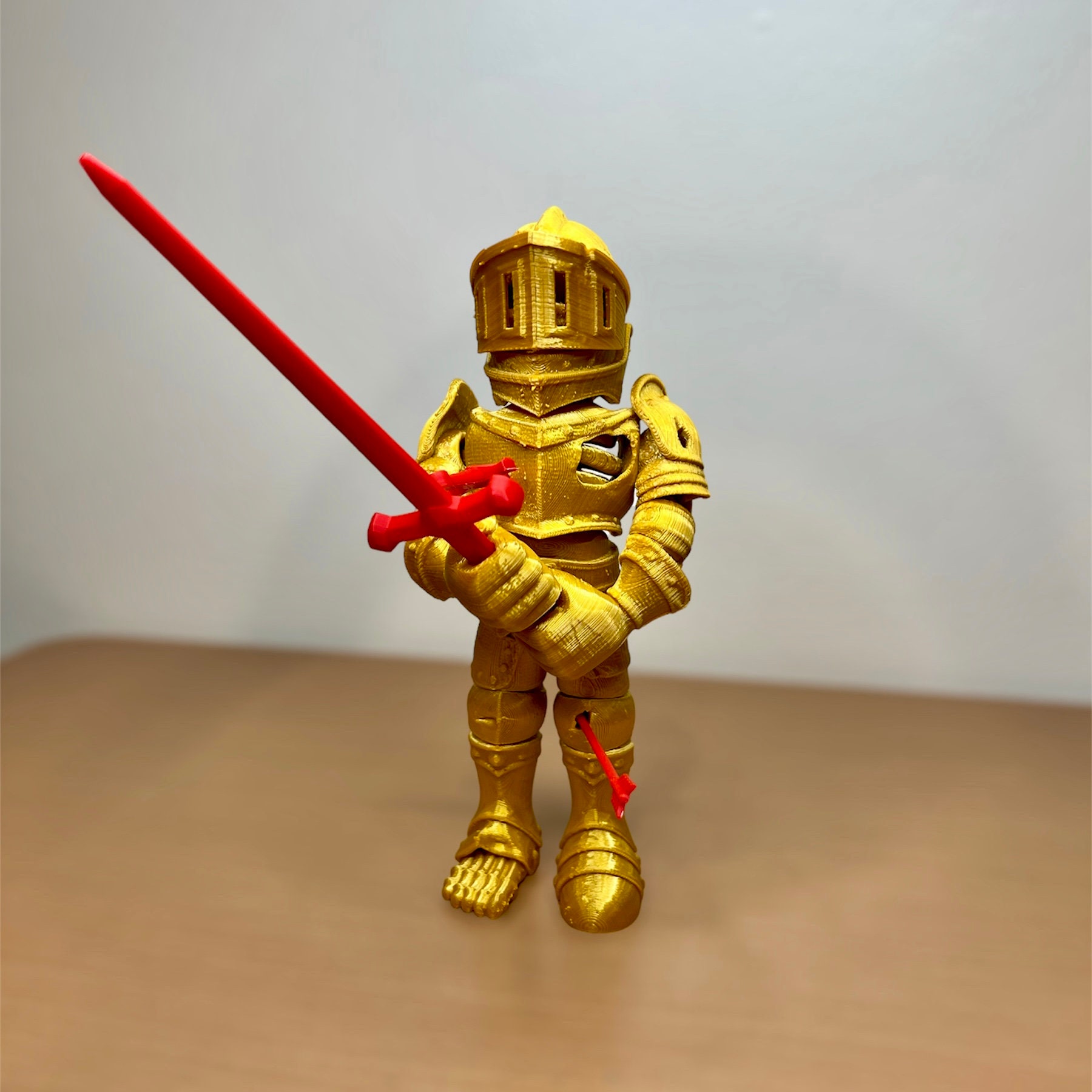 3D Printed Flexi Skeleton Knight With Face Shield, Articulated Skeleton ...
