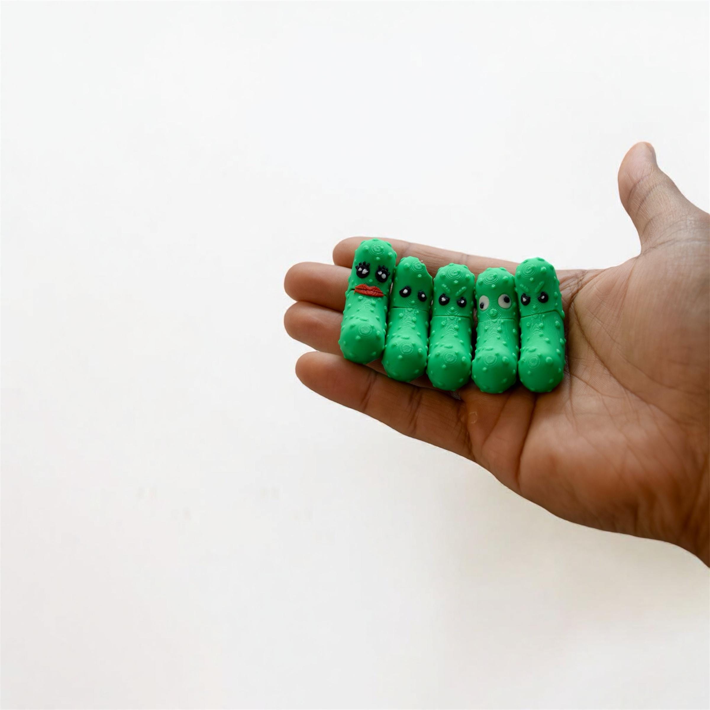 Articulated Pickle Fidget Toy, Desk Stress Toy, Pickle Lover, 3D ...