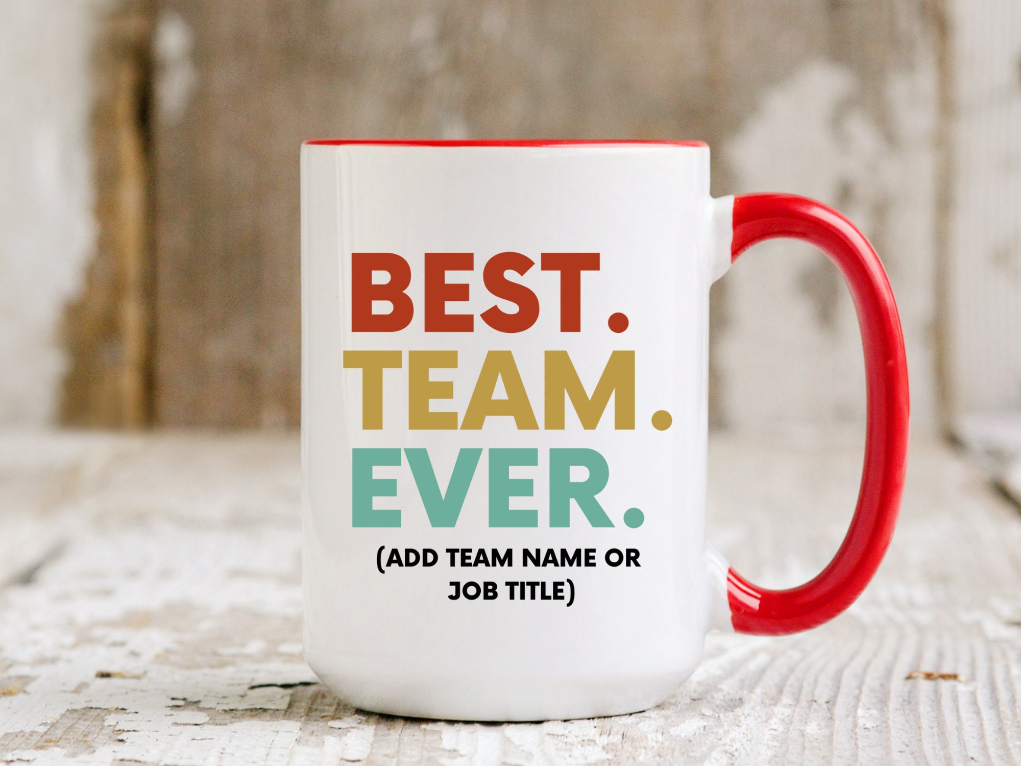 Best Team Ever Mug,personalized Team Christmas Gift,team Member ...