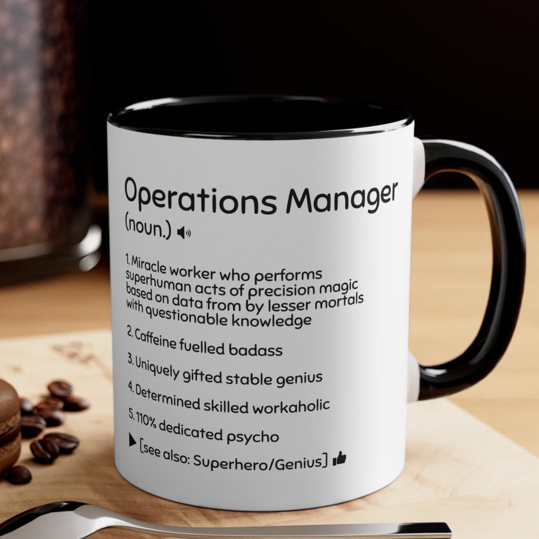 Operations Manager Coffee Mug - Ops Manager Gift, Boss Appreciation Cup ...