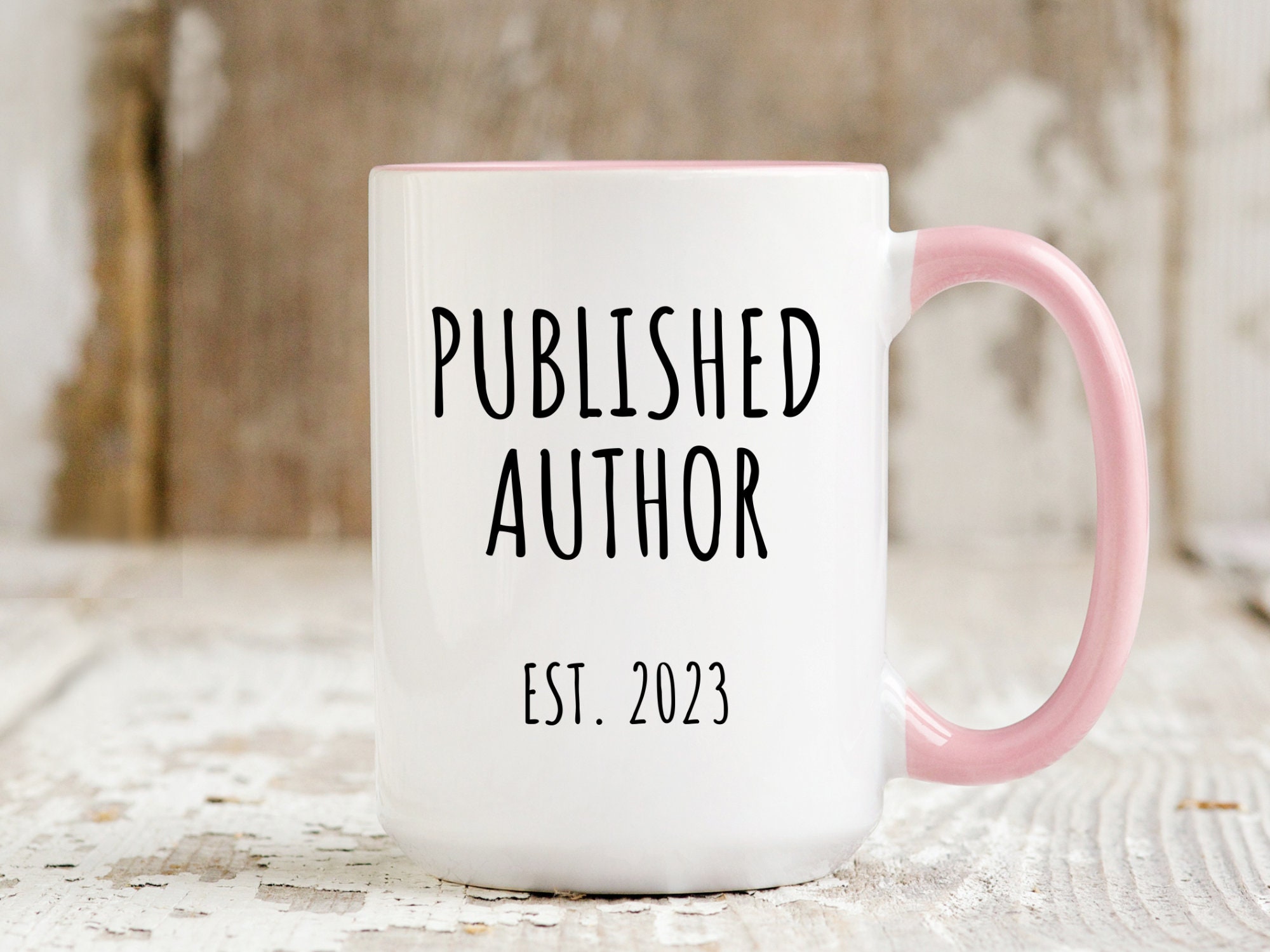 Personalized Author Gift, Published Author Est 2023 Mug, Author Gifts ...