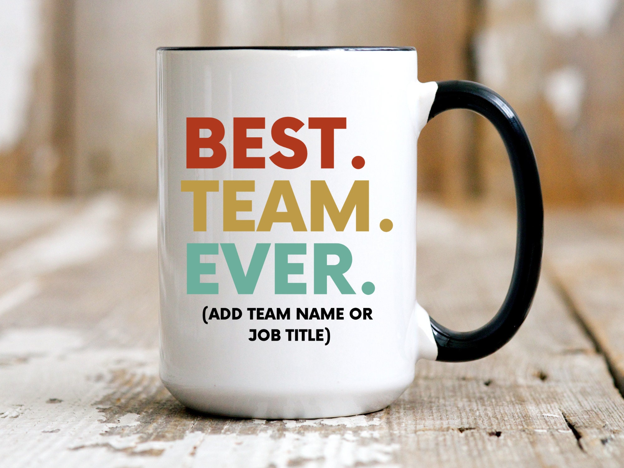 Best Team Ever Mug,personalized Team Christmas Gift,team Member ...