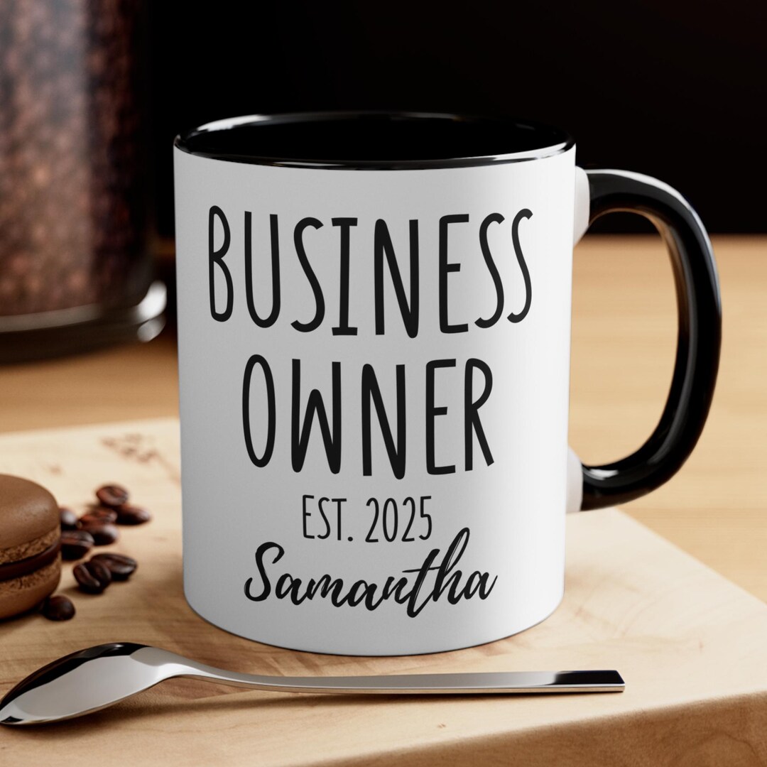 Personalized Business Owner Mug, Custom Entrepreneur Coffee Cup, Small ...