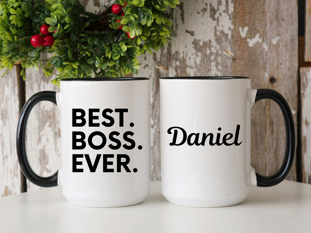 Best Boss Ever Mug, Personalized Boss Gift, Boss Leaving Gift, Boss ...