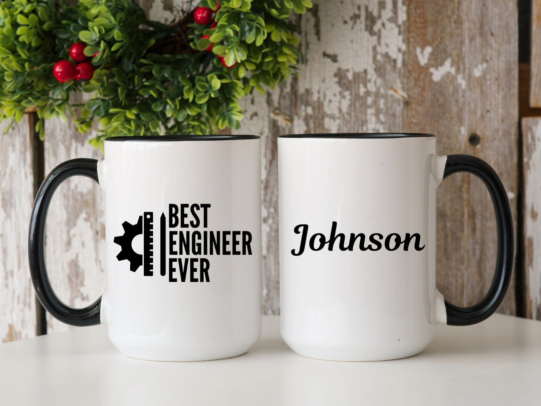 Best Engineer Ever Mug, Personalized Engineer Gift, Engineer Mug, Gift ...