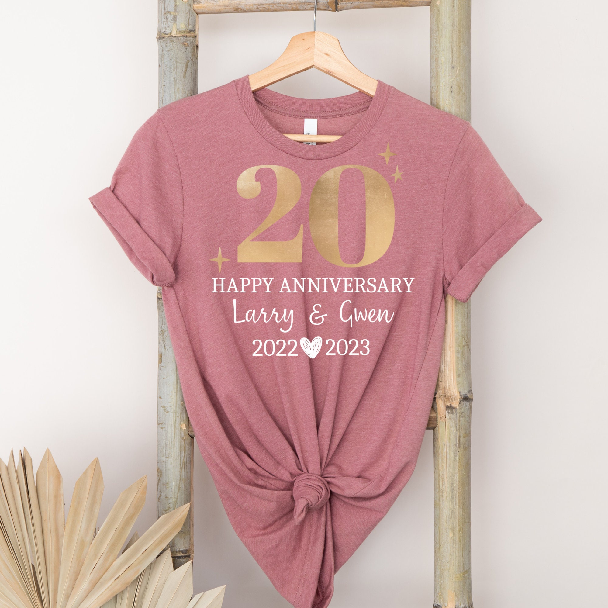 20th Wedding Anniversary Shirt,personalized Couple Anniversary ...