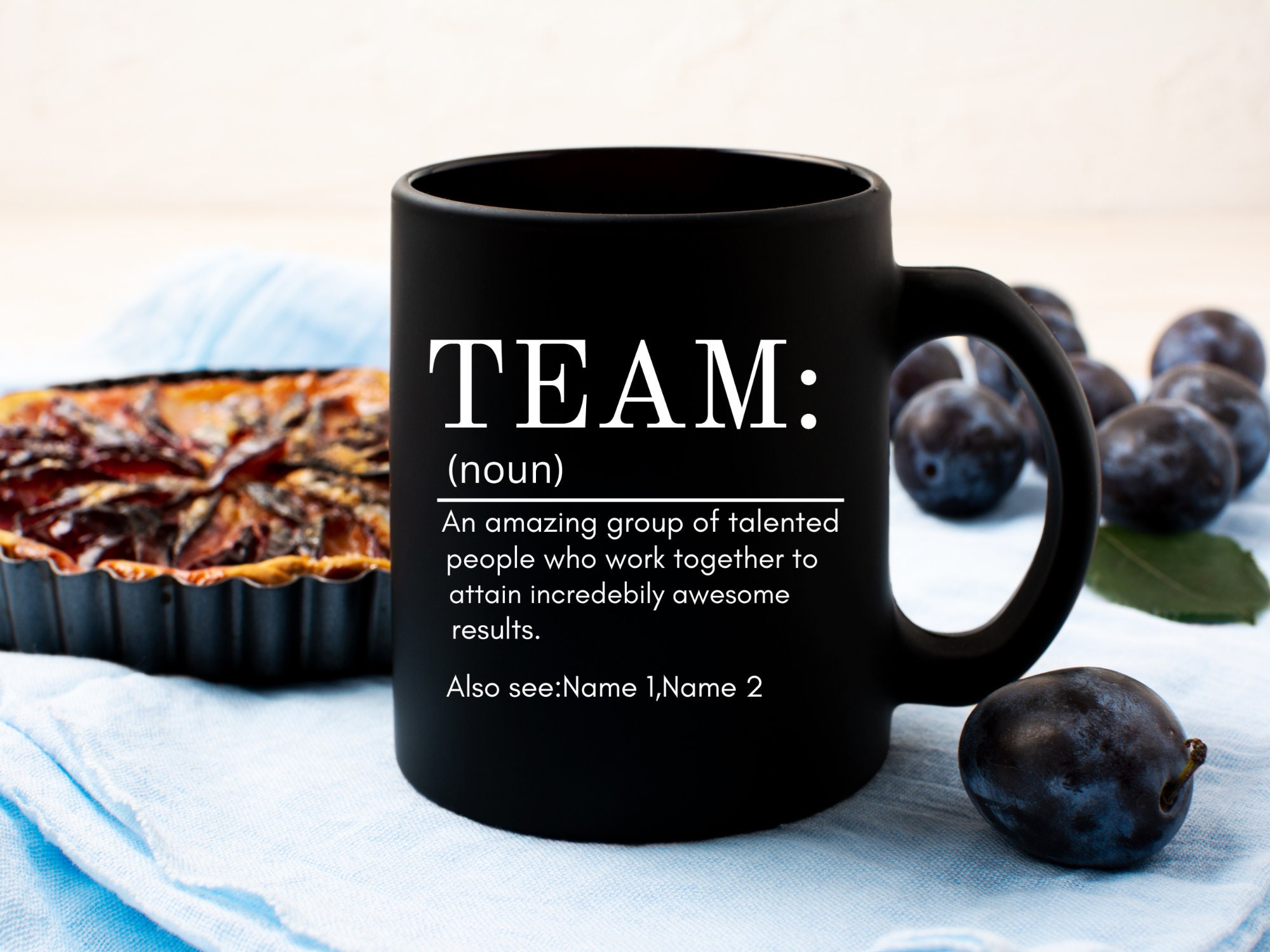 TEAM Definition Mug, Personalized Name Mug With Definition, Employee ...