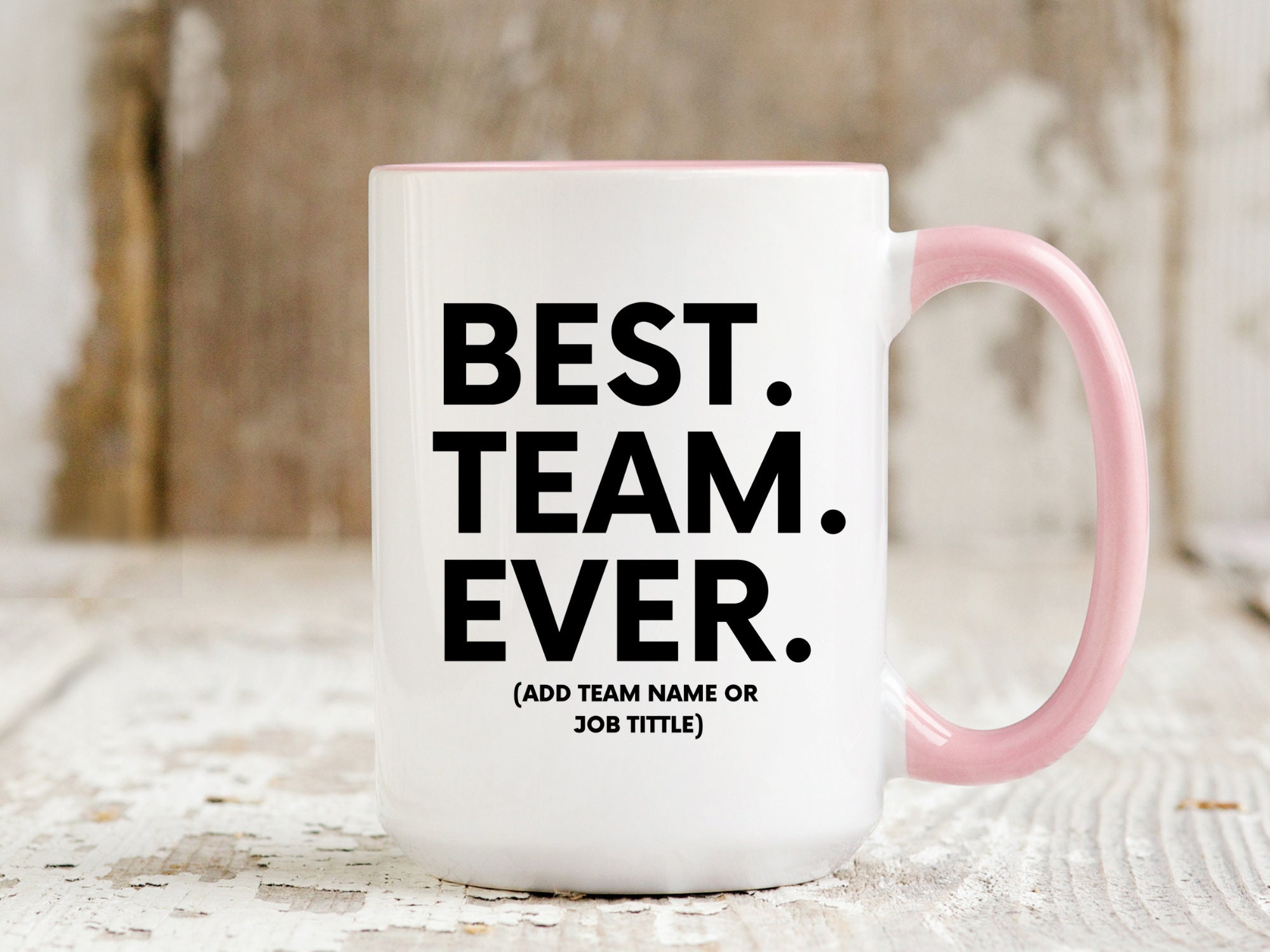 Best Team Ever Mug,personalized Team Christmas Gift,team Member ...