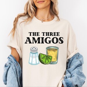 Comfort Colors® the Three Amigos Shirt, Tequila Lemon Salt Shirts ...