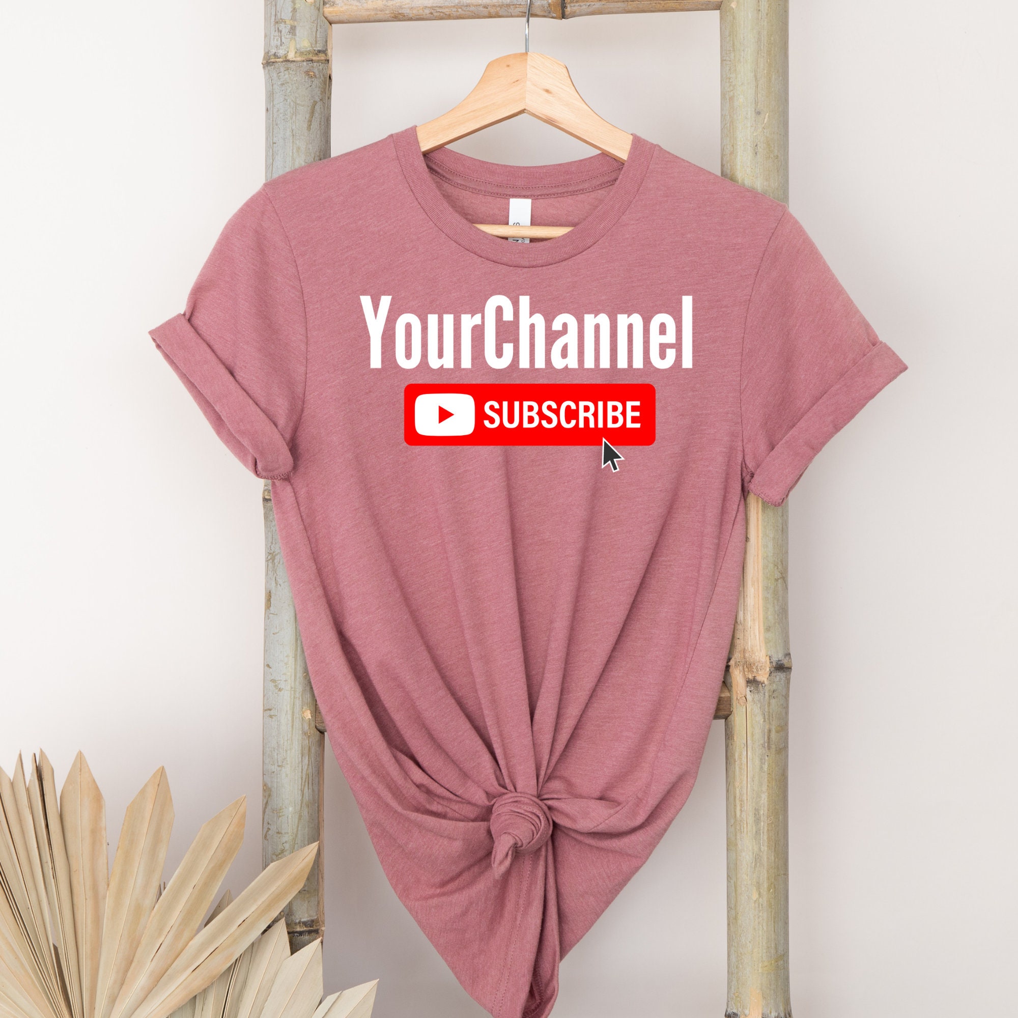 Custom Youtube Subscribe Yourchannel Shirt, Your Channel Shirt ...