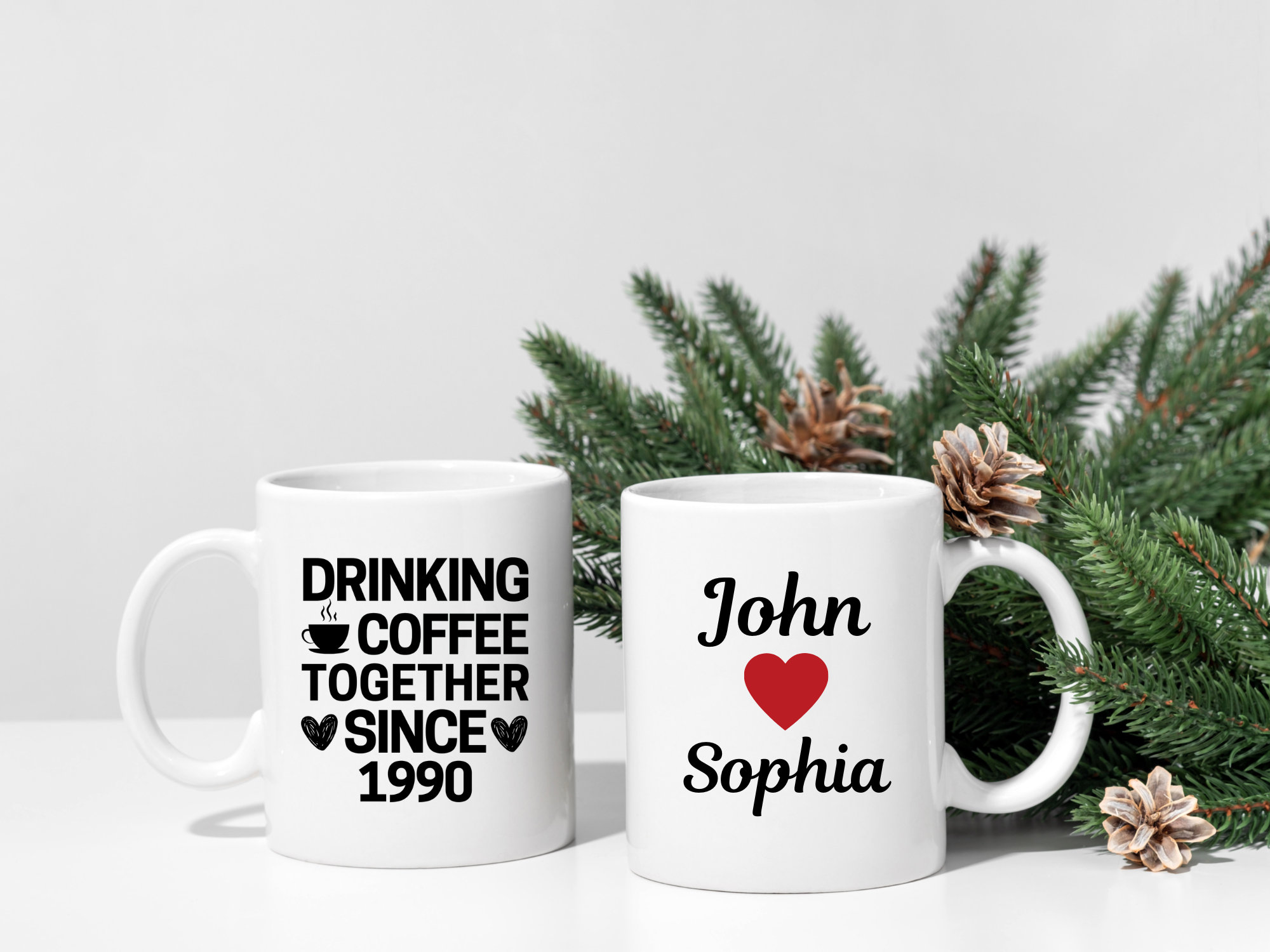 Drinking Coffee Together Since Mug Personalized Wedding - Etsy