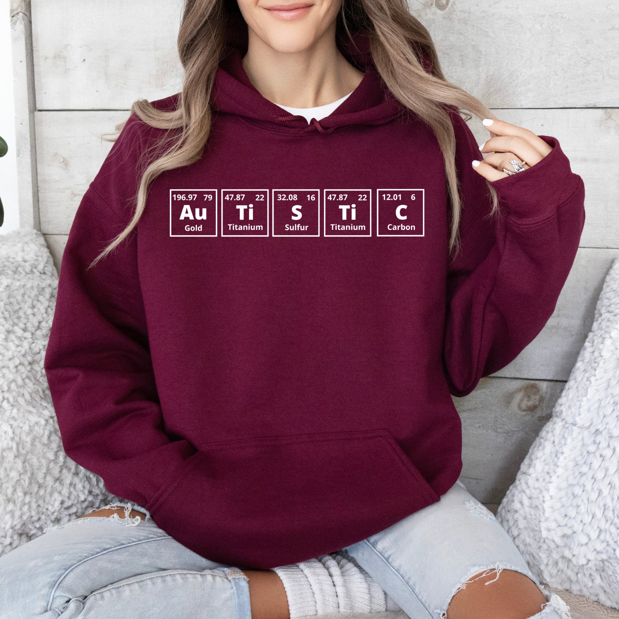 Autism Shirt, Autistic Periodic Table Sweatshirt, Neurodiversity ...