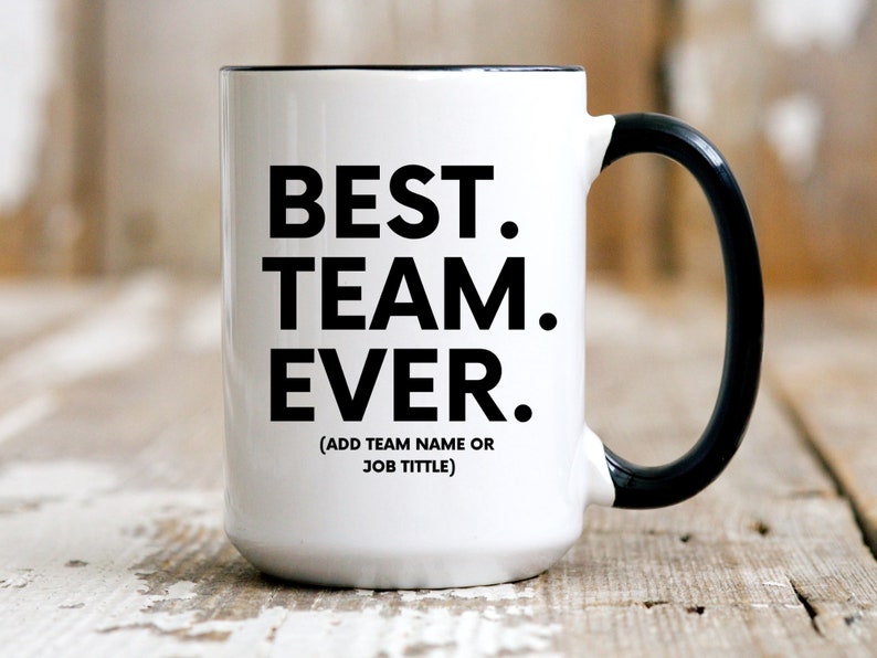 Best Team Ever Mug,personalized Team Christmas Gift,team Member ...