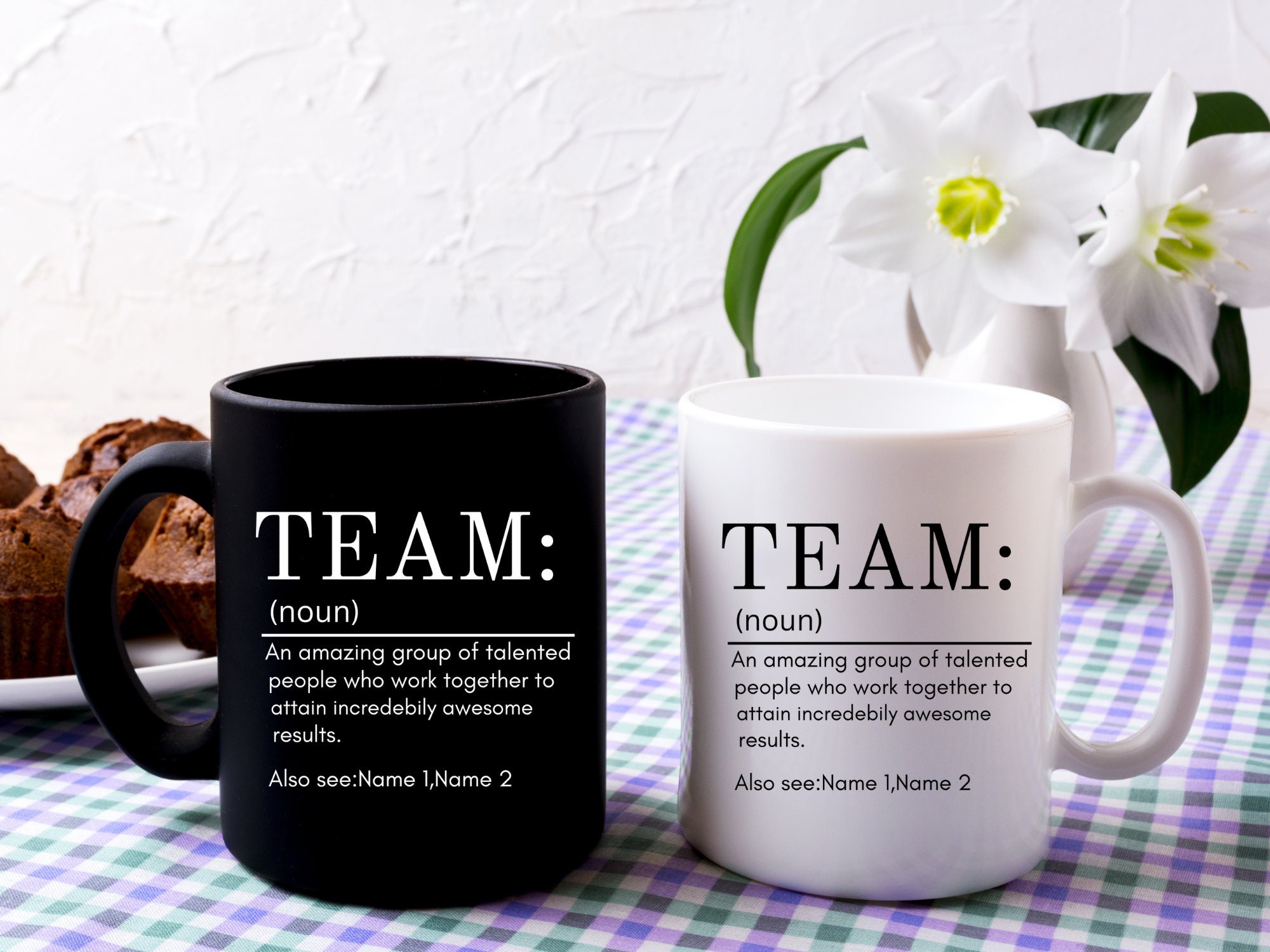 TEAM Definition Mug, Personalized Name Mug With Definition, Employee ...