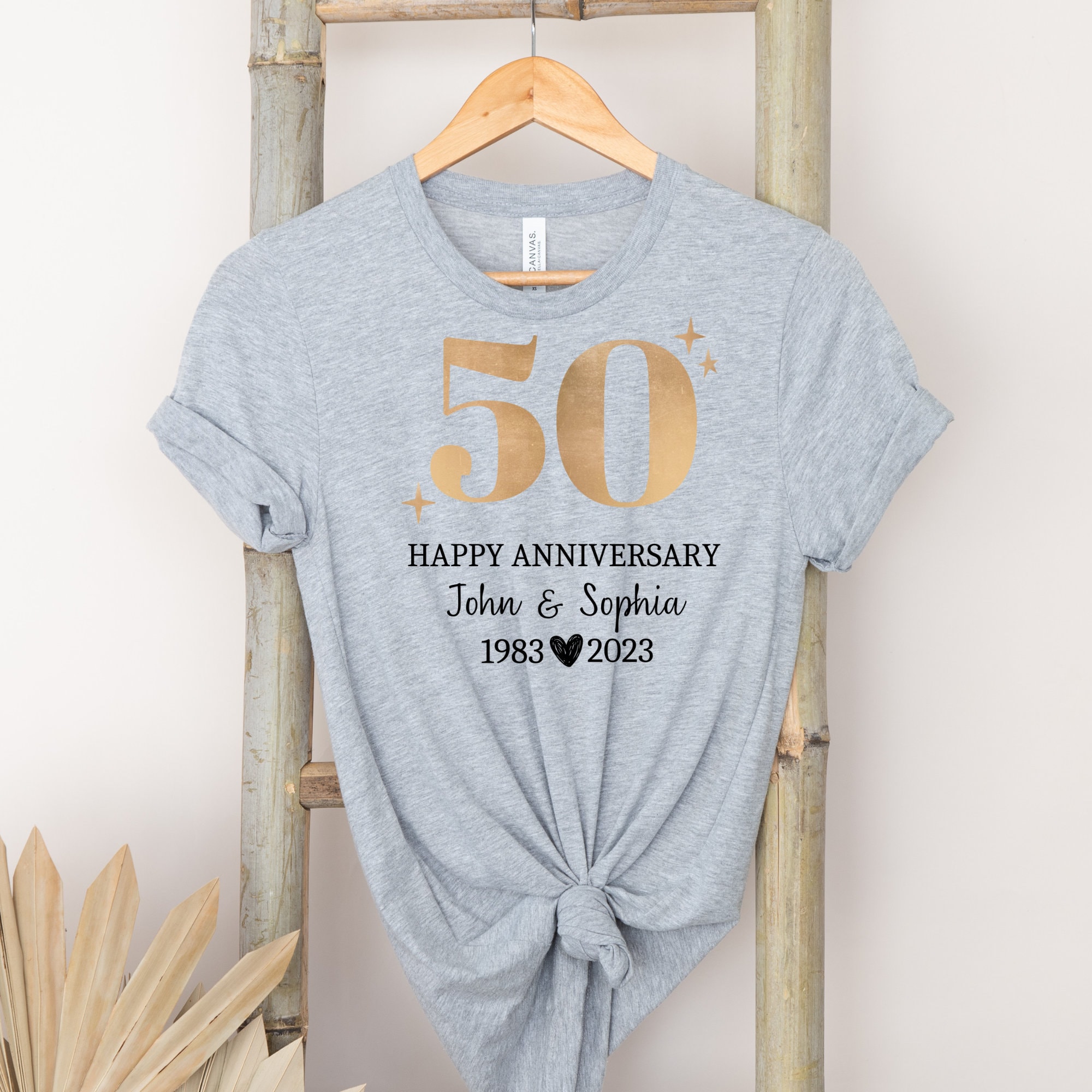 50th Wedding Anniversary Shirt,personalized Couple Anniversary ...