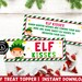 Elf Kisses Treat Bag Topper for Kids | Holiday Goodie Instant Download ...