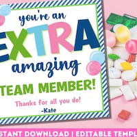Printable Team Appreciation Tags for Employees and Coworkers ...