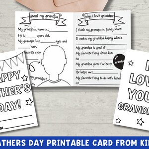 Printable Fathers Day Card for Grandpa | All About Grandpa Card From ...