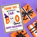 Halloween Favor Tag Teacher Appreciation Thank You Gift - Etsy