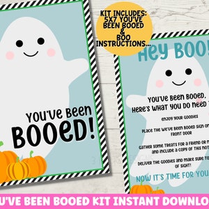 You've Been Booed Halloween Printable Boo Sign - Etsy