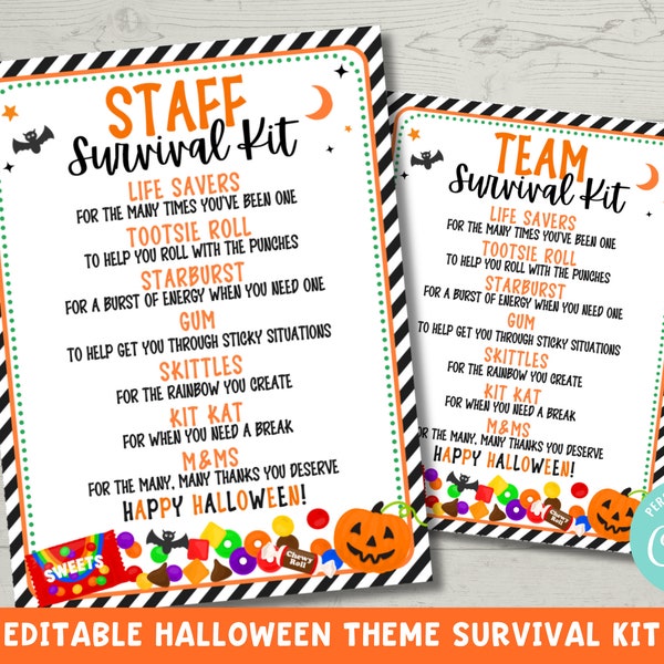 Staff Survival Kit - Etsy