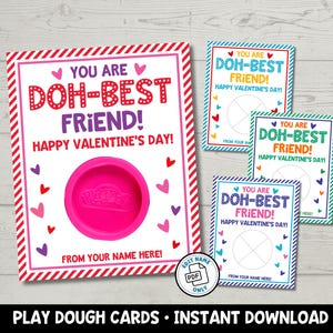 Editable Playdoh Valentine Cards Printable | Classroom Valentines for ...