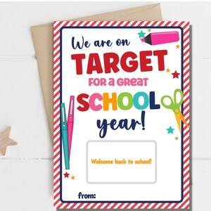 Back to School Teacher Gift Card Holder Printable | Teacher School ...
