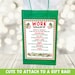 Christmas Work Survival Kit Gift Tag | Instant Download PDF - Etsy