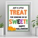 Halloween Employee Appreciation Sign | Teacher Printable | Staff Treat ...